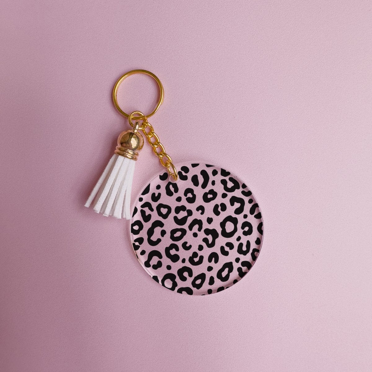 Leopard Print Personalised Keyring – Stellar Gift Studio